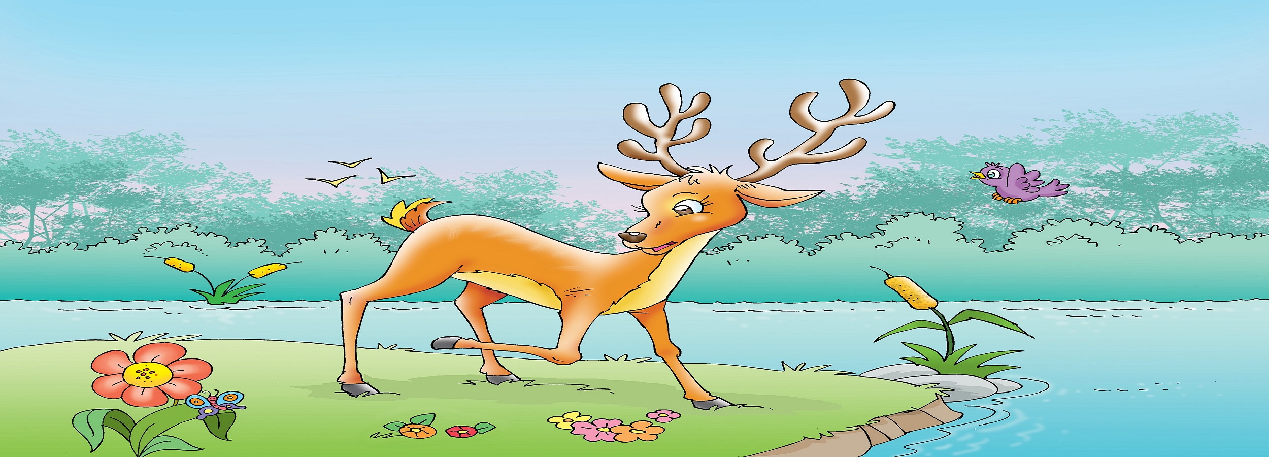 The Stag and his Reflection – Kavi ram
